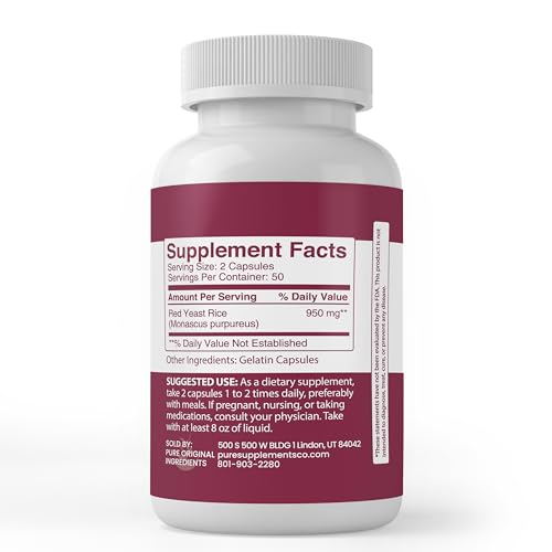 lab verified red yeast rice supplement