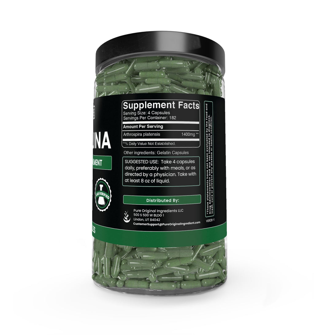 lab verified spirulina for purity