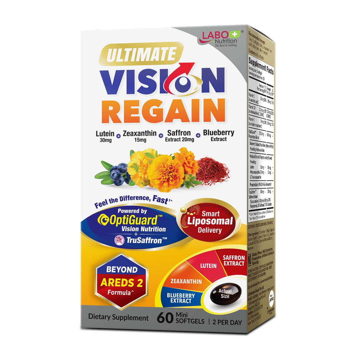 LABO Nutrition lutein softgels for vision