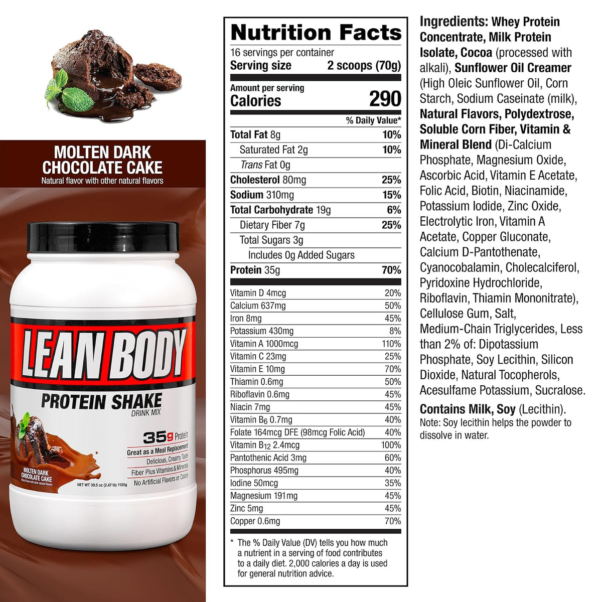 Labrada Lean Body shake benefits