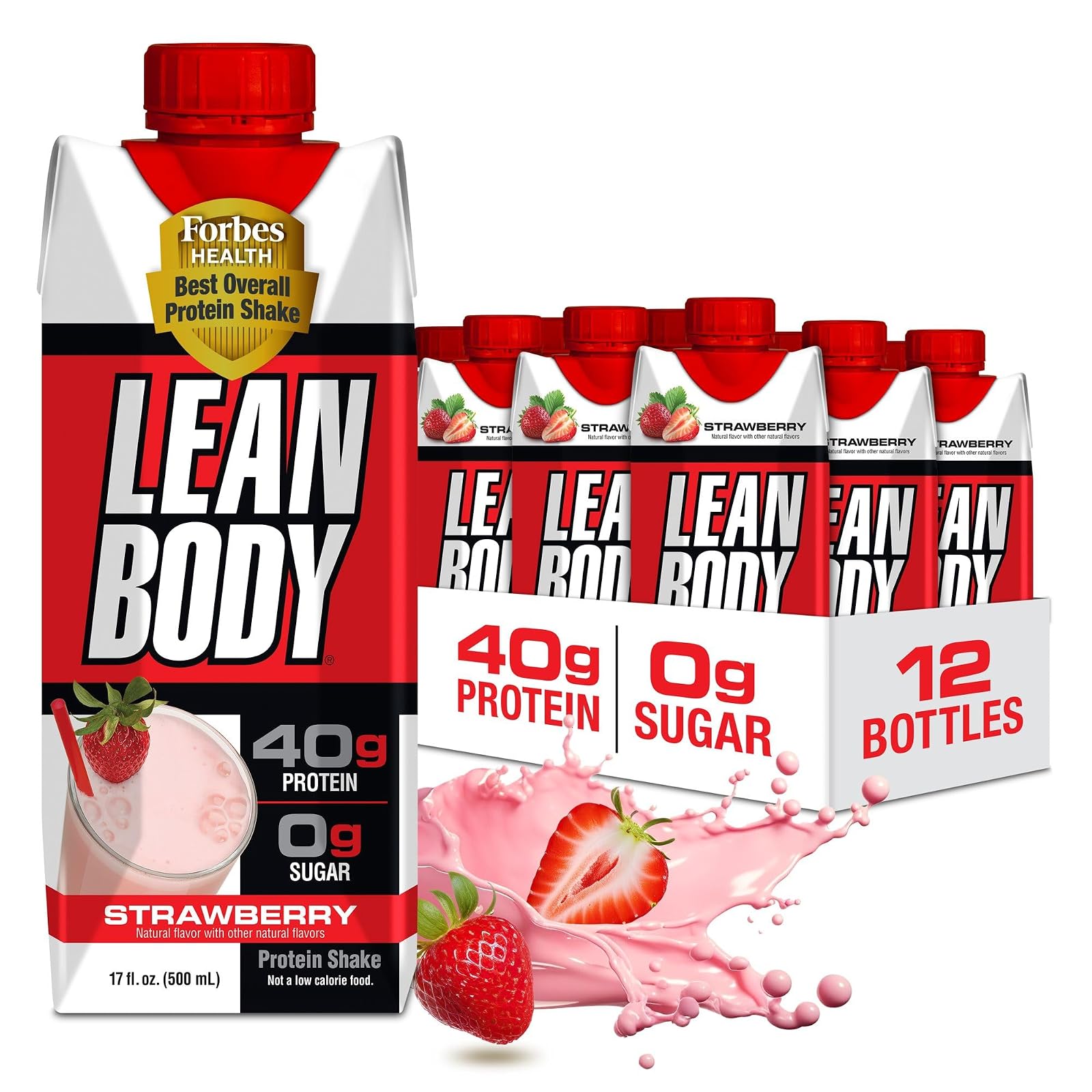 Labrada Lean Body strawberry protein shake