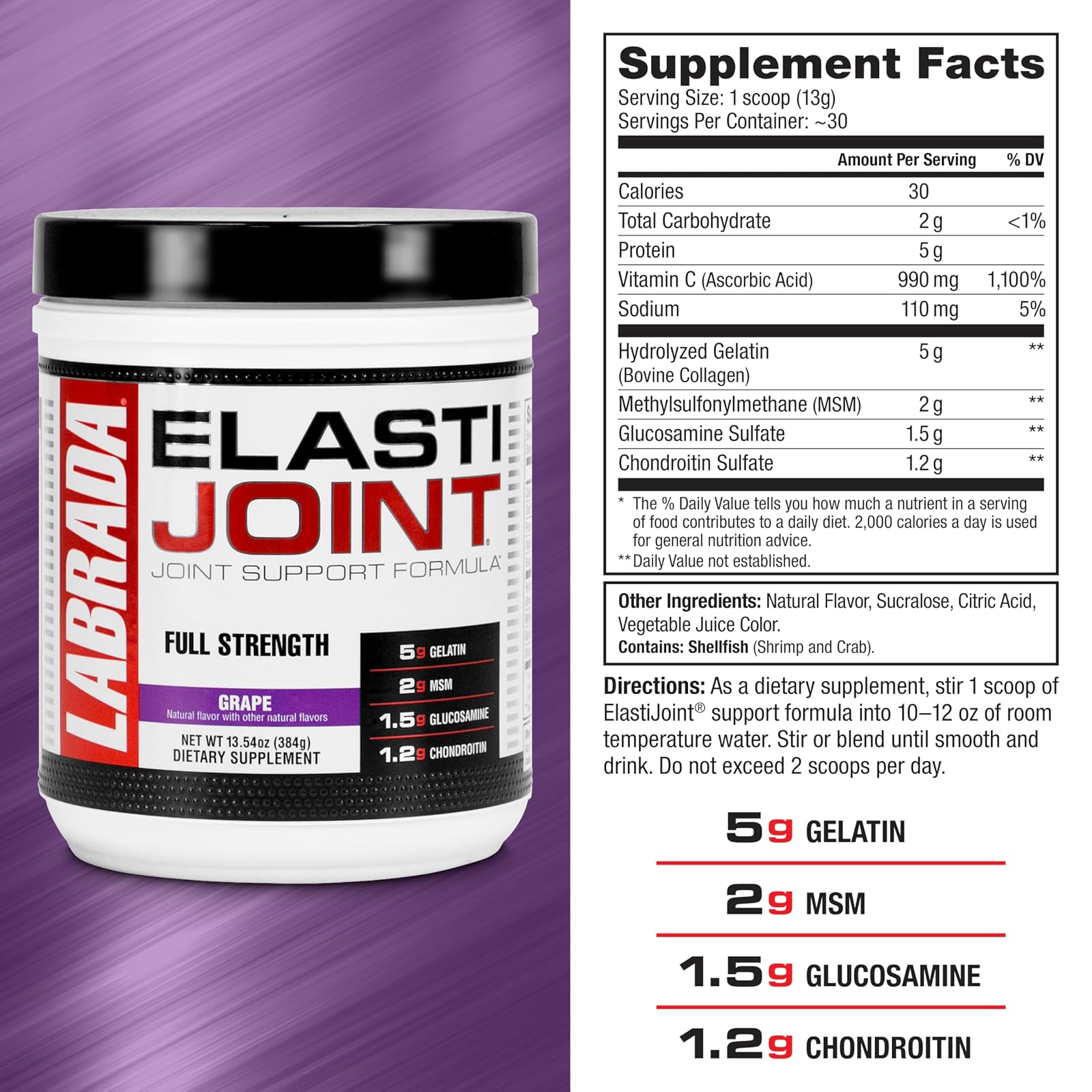 Labrada Nutrition joint health formula