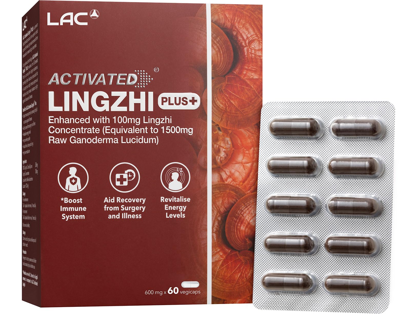 LAC Activated Lingzhi natural ingredients