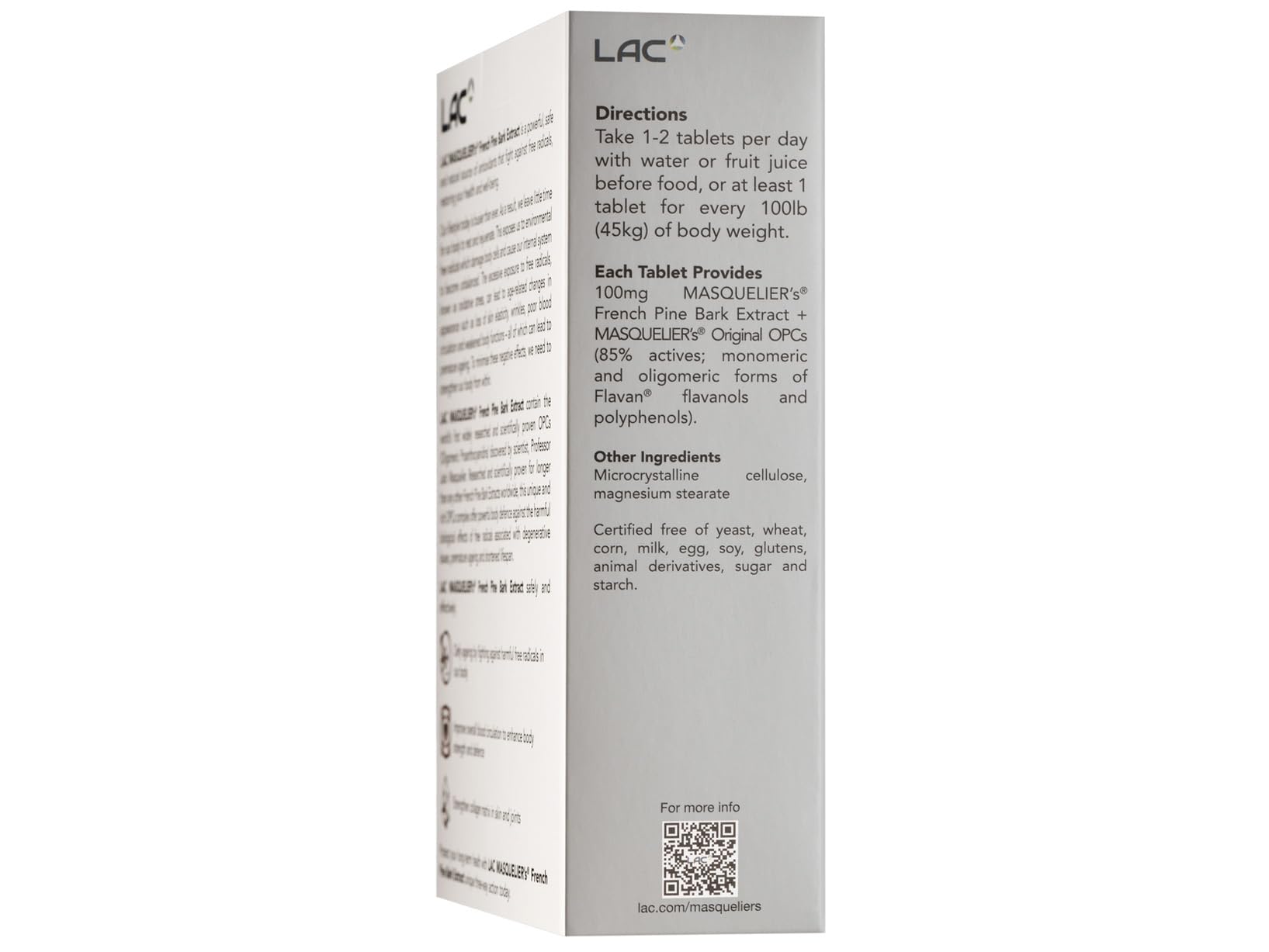 LAC Masquelier's health supplement for vitality