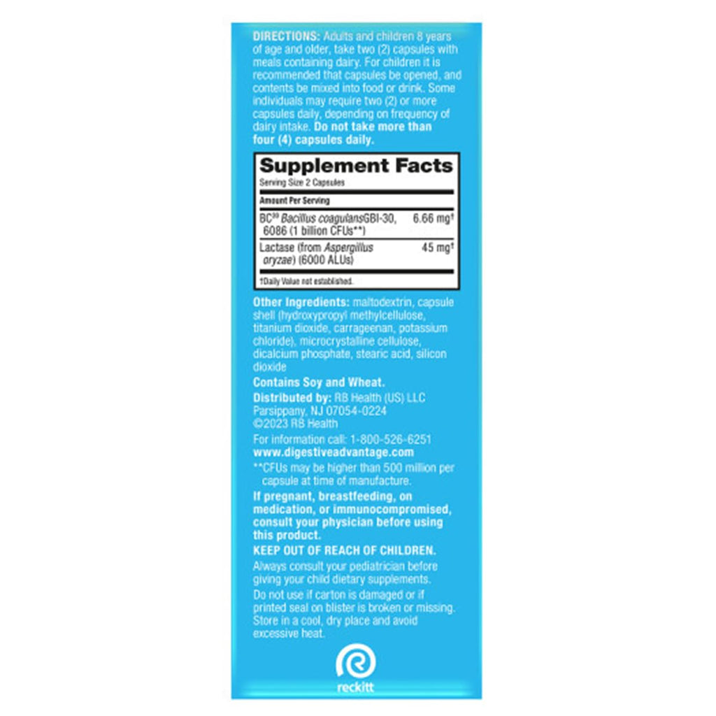 lactase capsules for better digestion