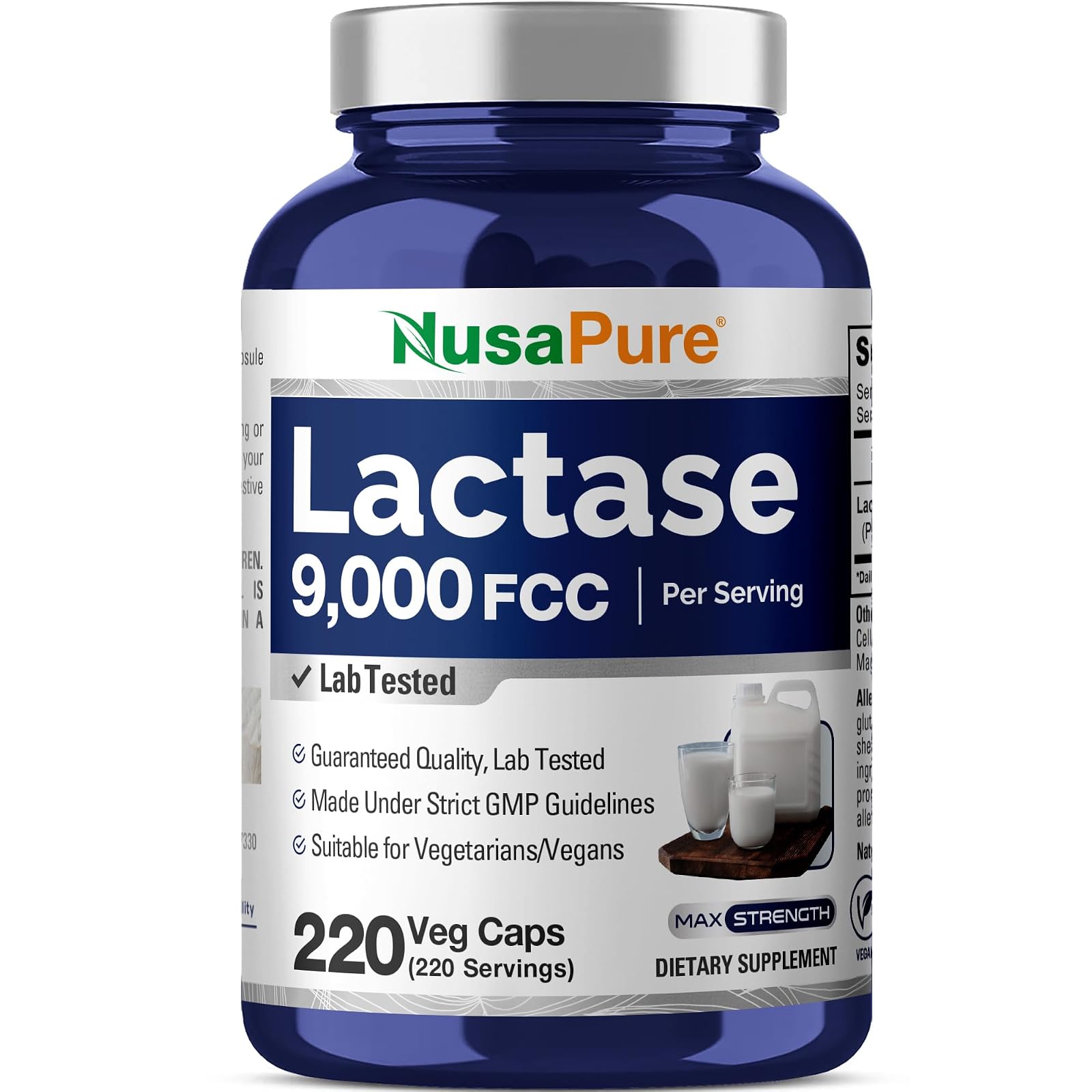 lactase enzyme digestive support capsules