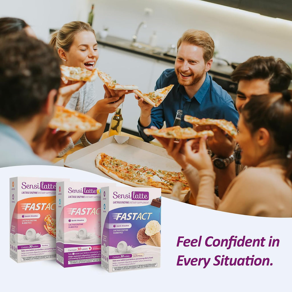 Lactase enzyme supplement for digestive relief