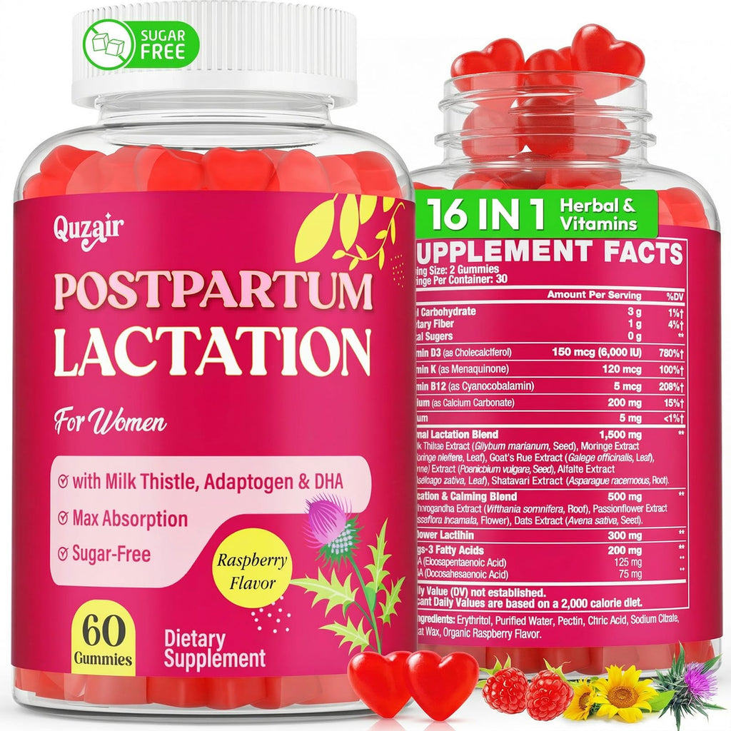 Lactation supplement gummies for new moms