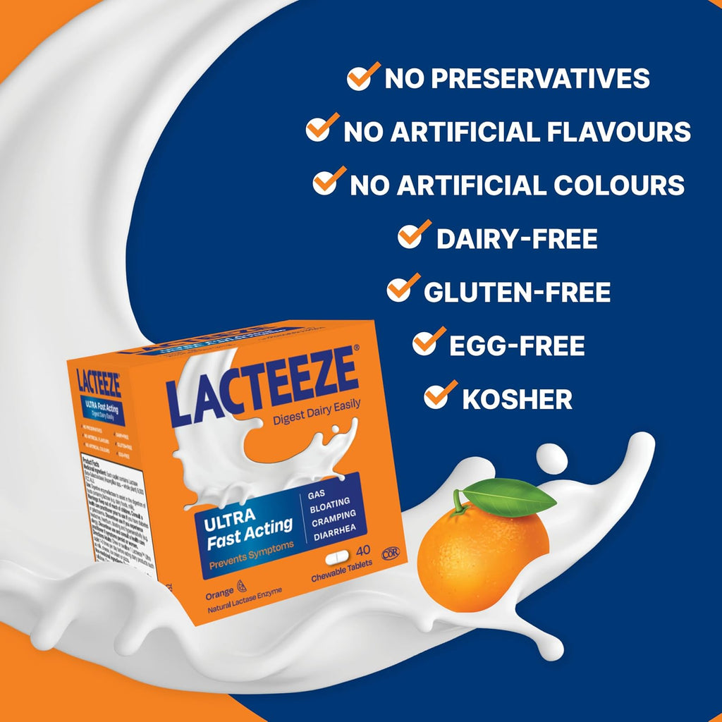 Lacteeze digestive enzymes enhance nutrient absorption