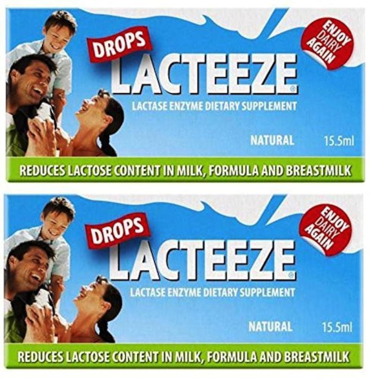 Lacteeze lactase enzyme drops for digestion