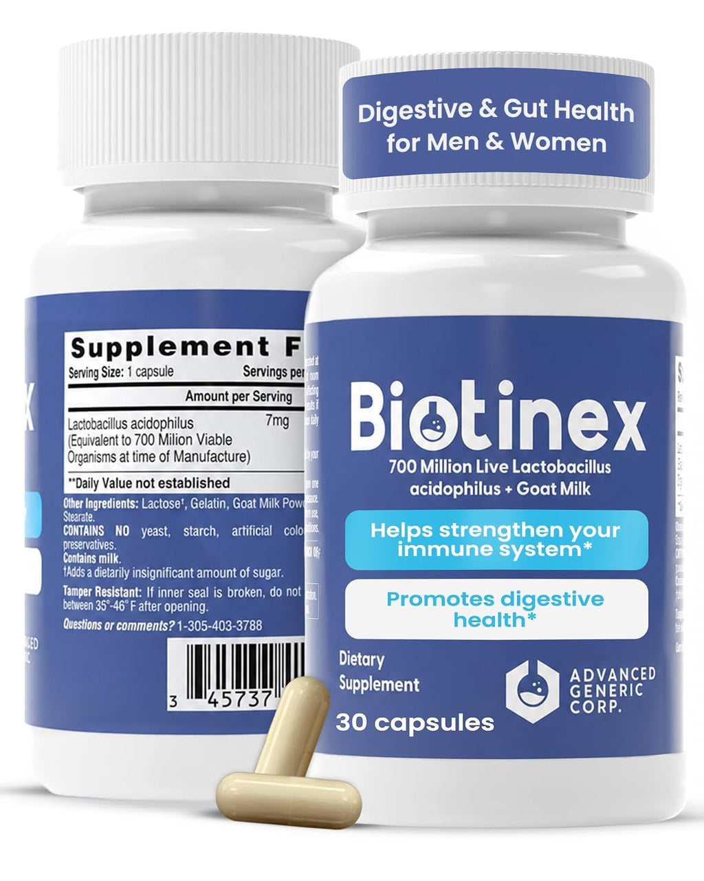 Lactobacillus Acidophilus goat milk capsules