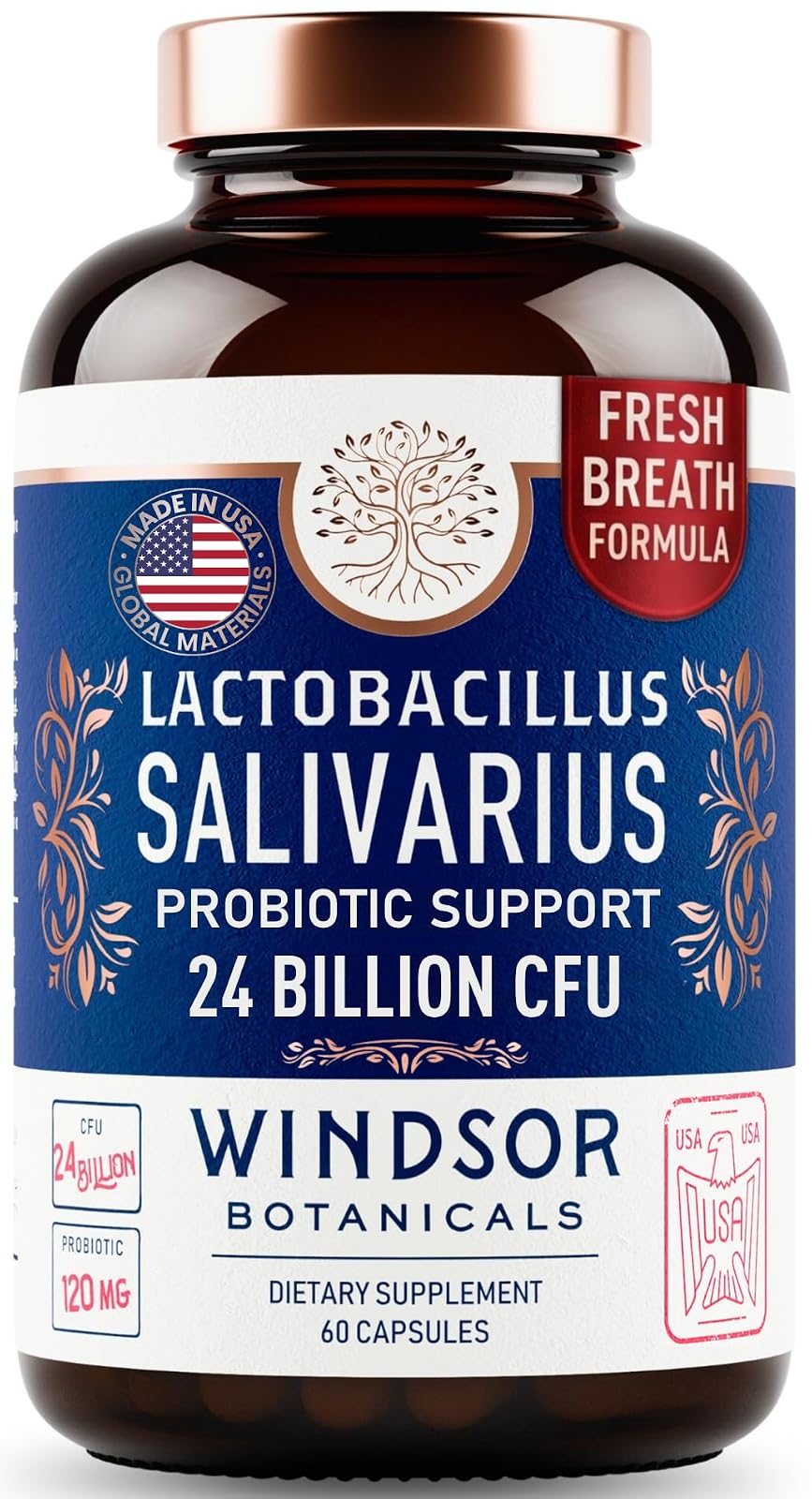 Lactobacillus Salivarius dental probiotic capsules