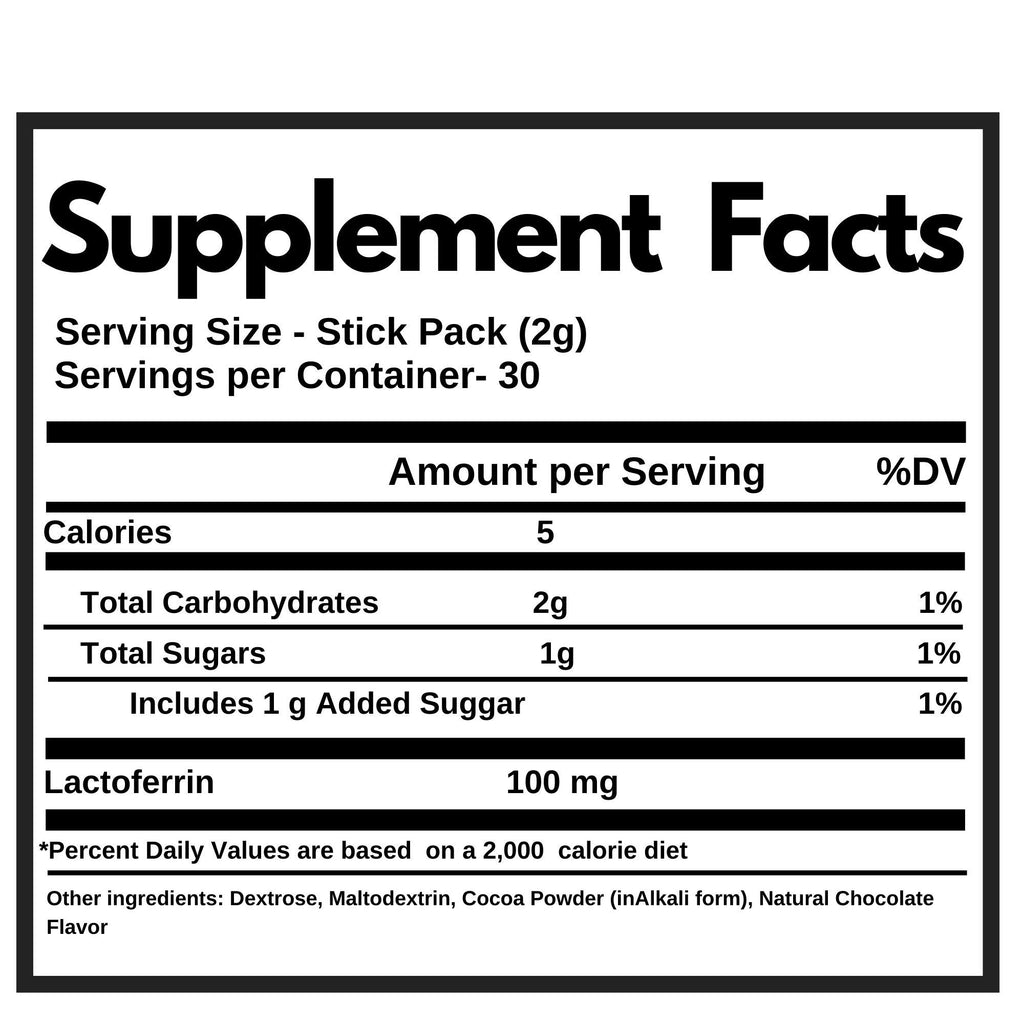 Lactoferrin 100mg for healthy immunity