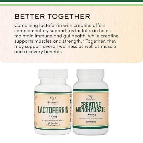 Lactoferrin capsules for energy and vitality