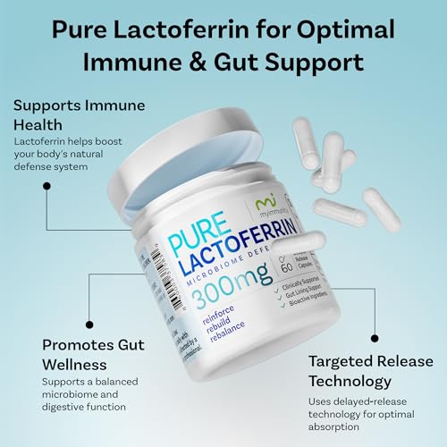 Lactoferrin capsules for immune support