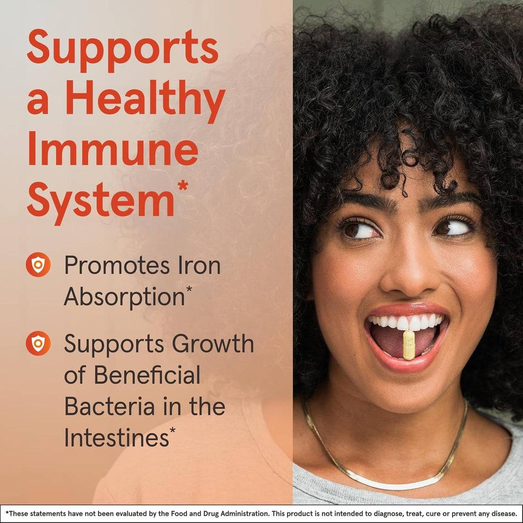 Lactoferrin capsules with iron absorption