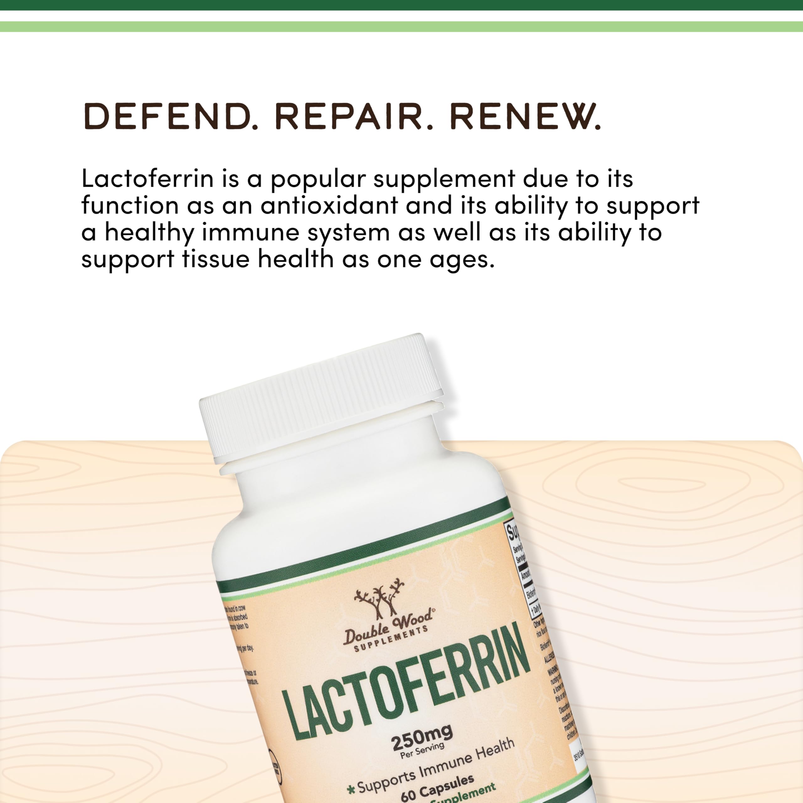 Lactoferrin for overall health improvement