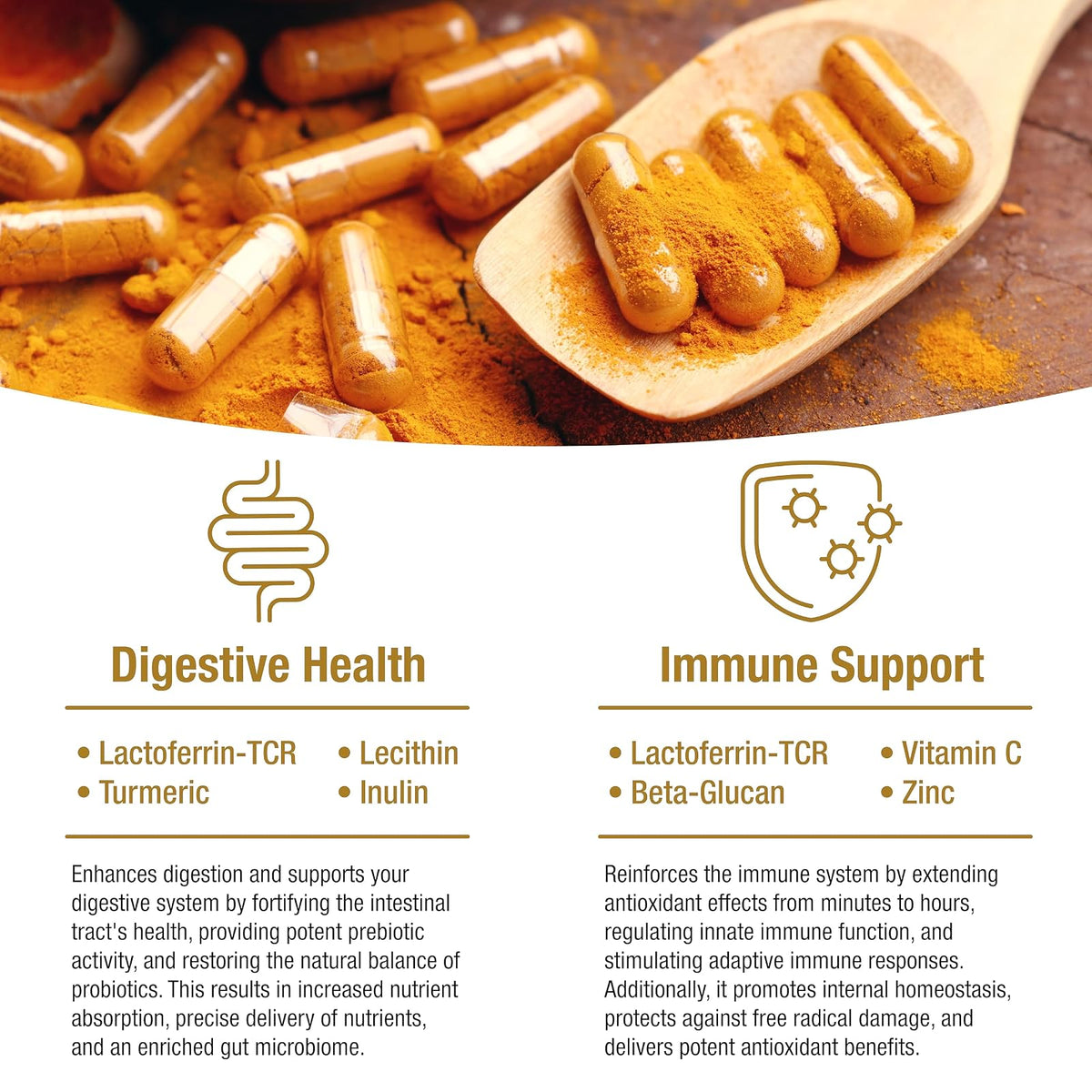 Lactoferrin Gold digestive health supplement