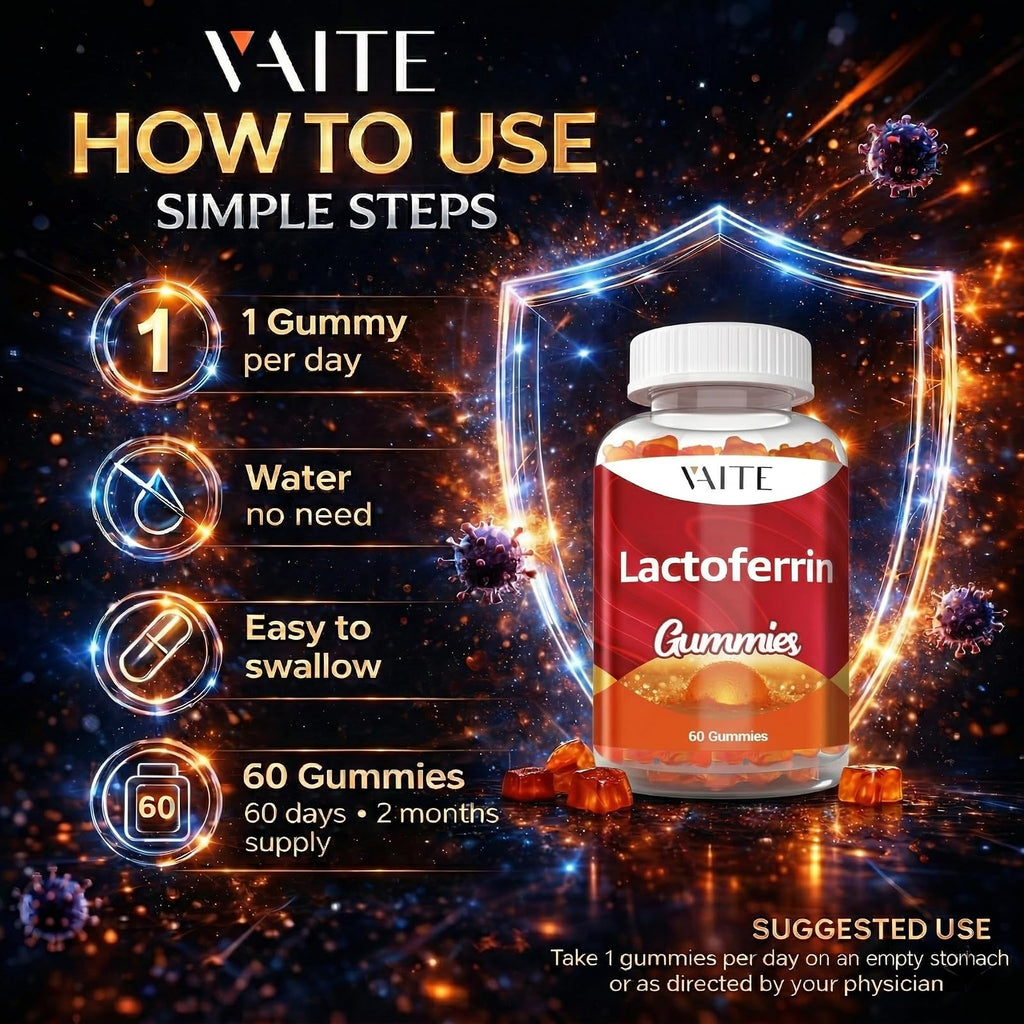 Lactoferrin gummies support gut health