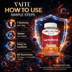 Lactoferrin gummies support gut health