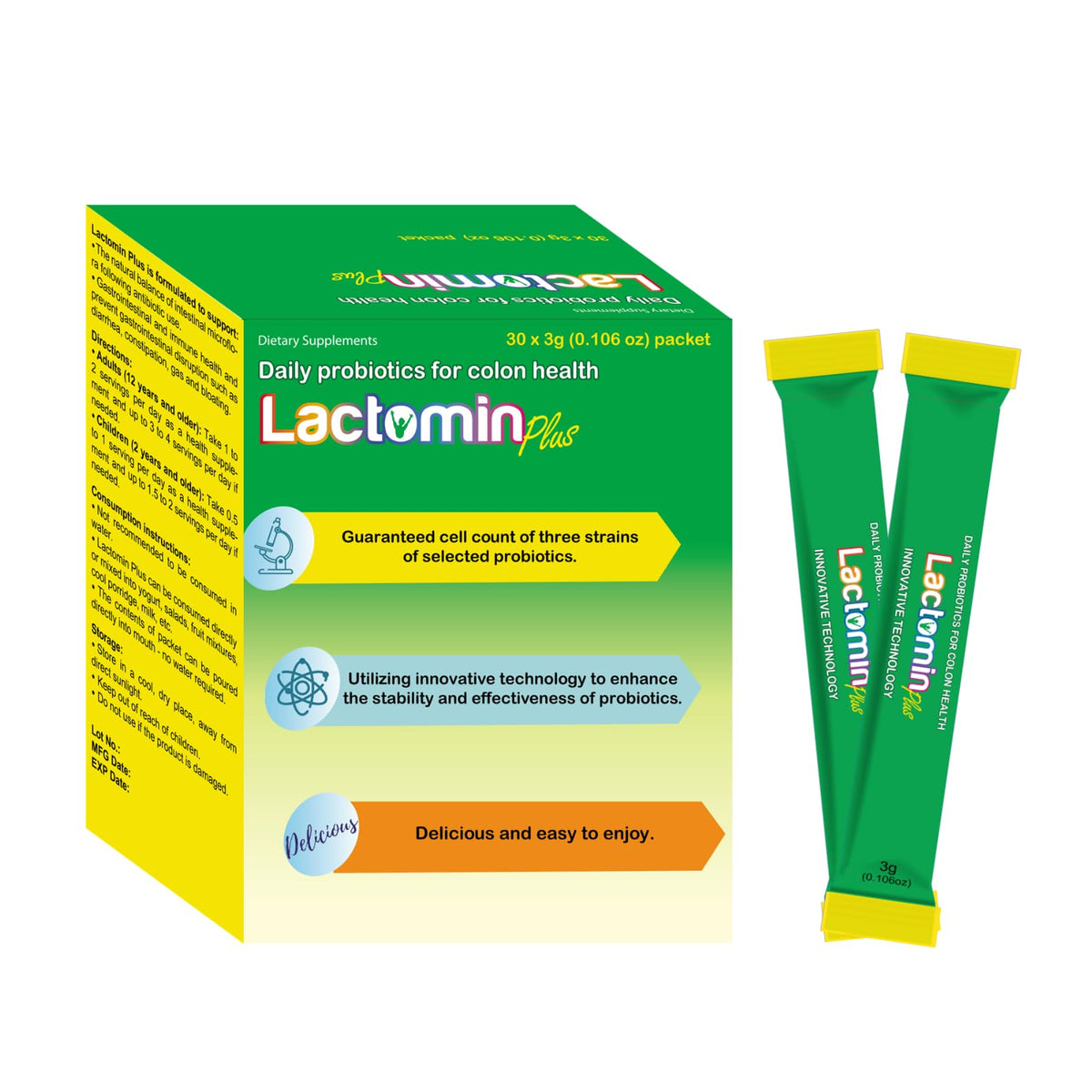 Lactomin daily probiotics yogurt flavor
