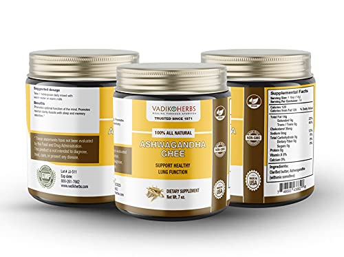 lactose-free ashwagandha ghee option