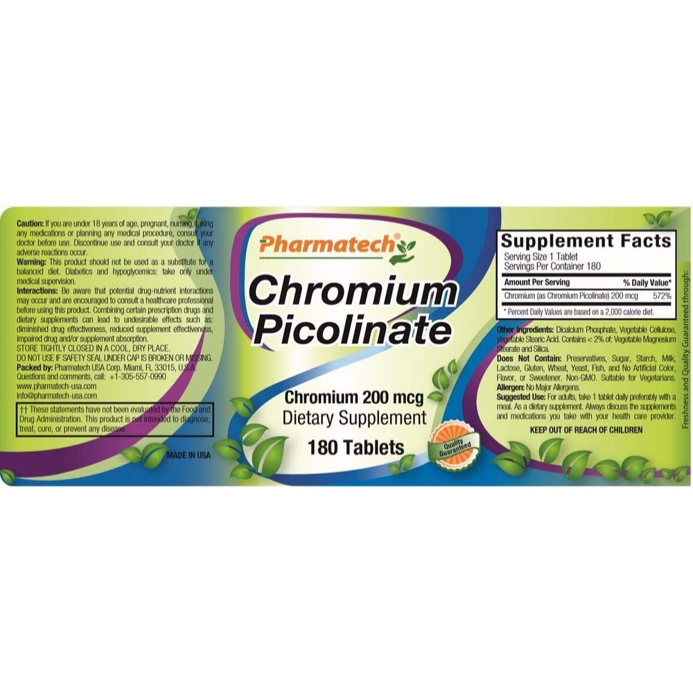 lactose free chromium supplement