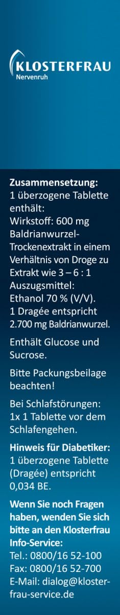 lactose-free valerian dragées