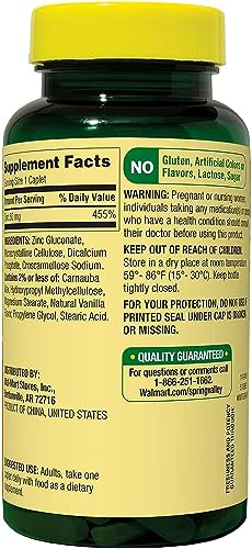 lactose-free zinc caplets for sensitive diets