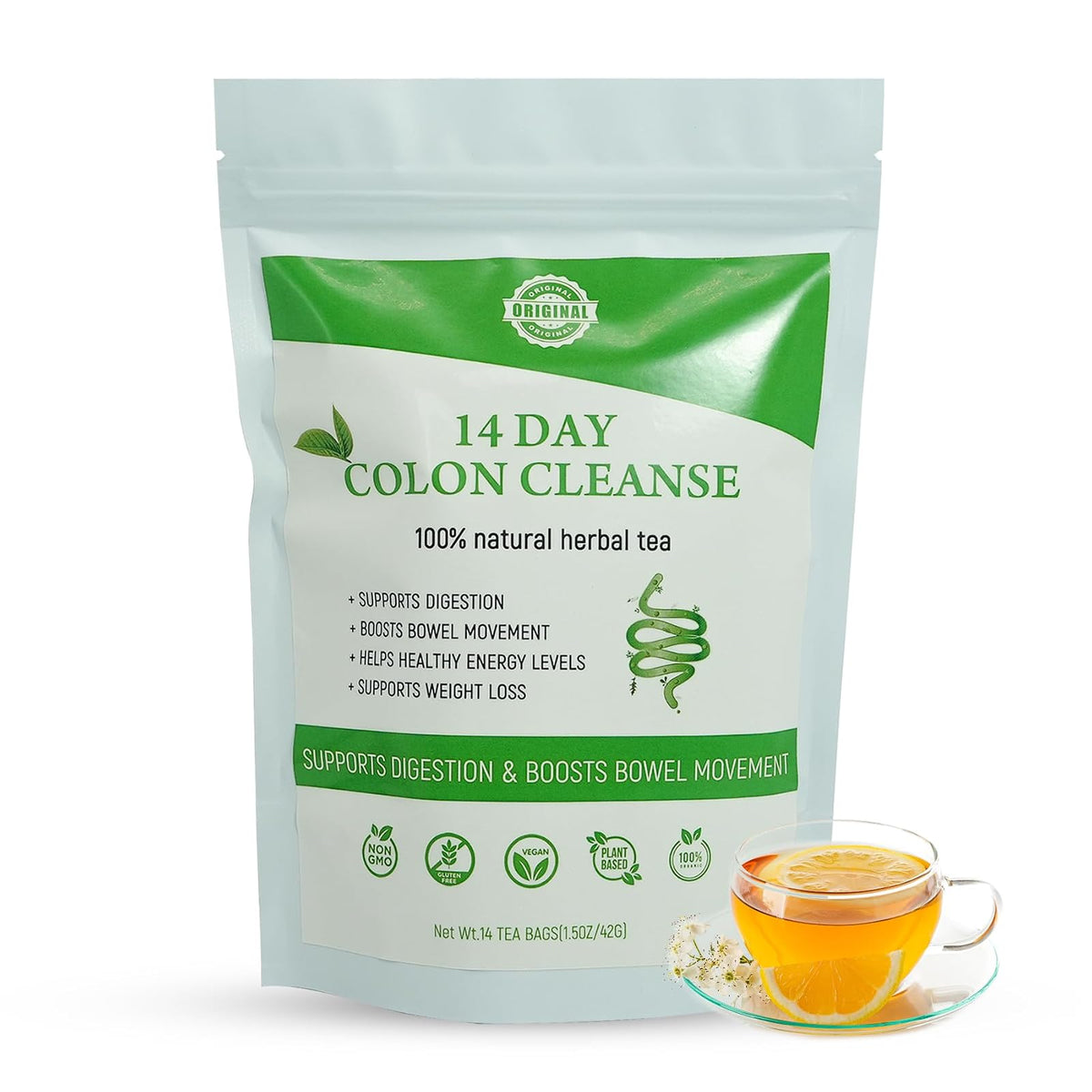 Laicuherb colon cleanse tea bags