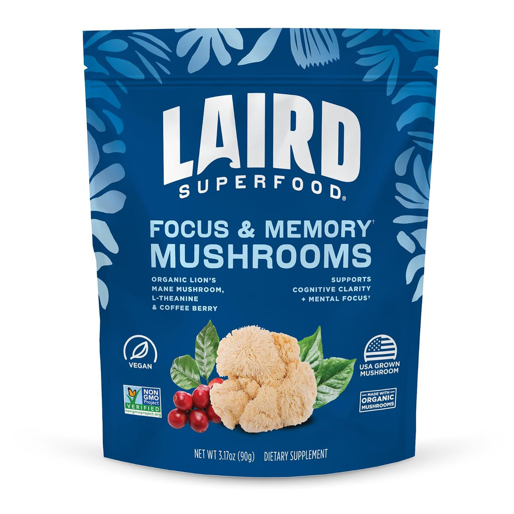 Laird Superfood mushroom blend for focus