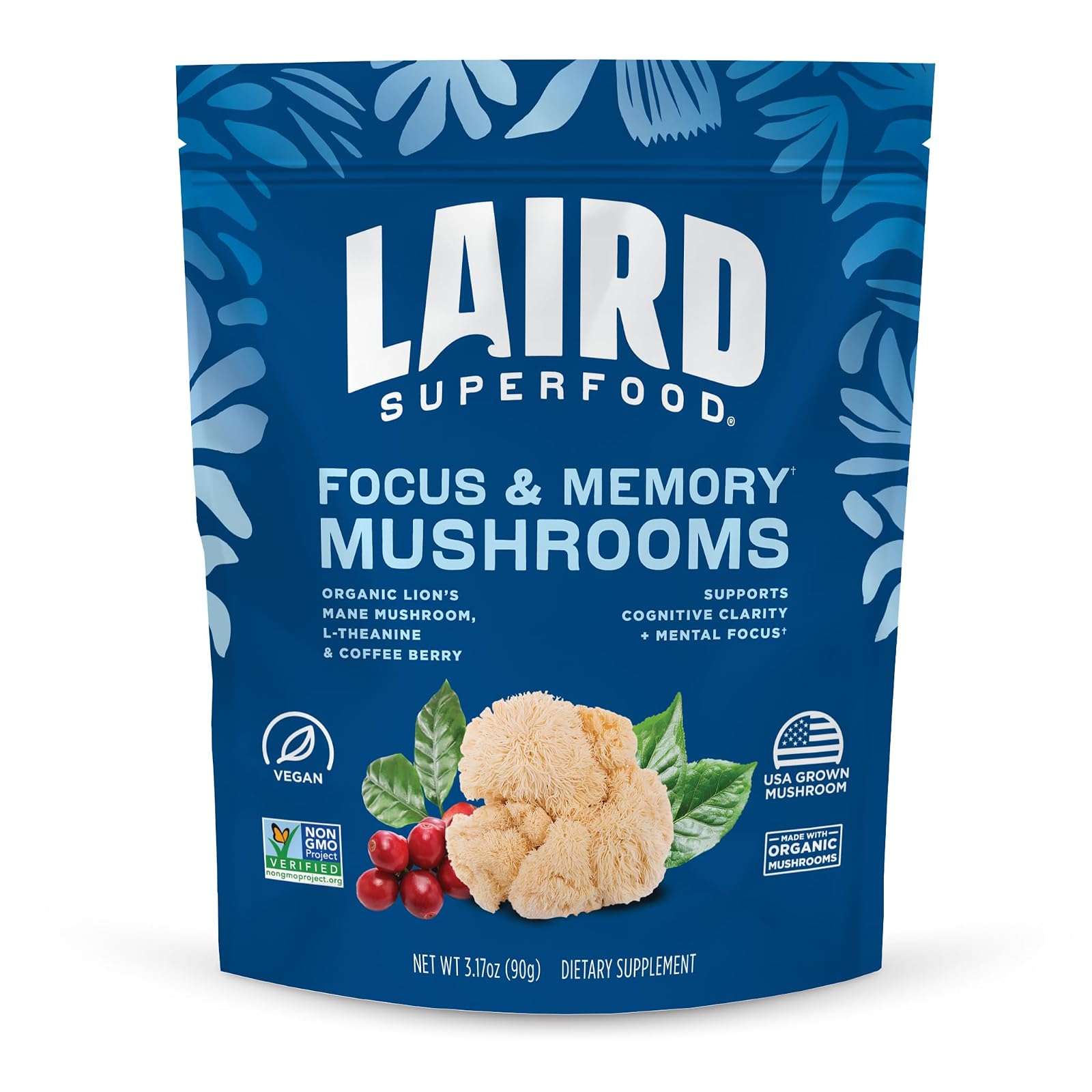 Laird Superfood mushroom blend for focus