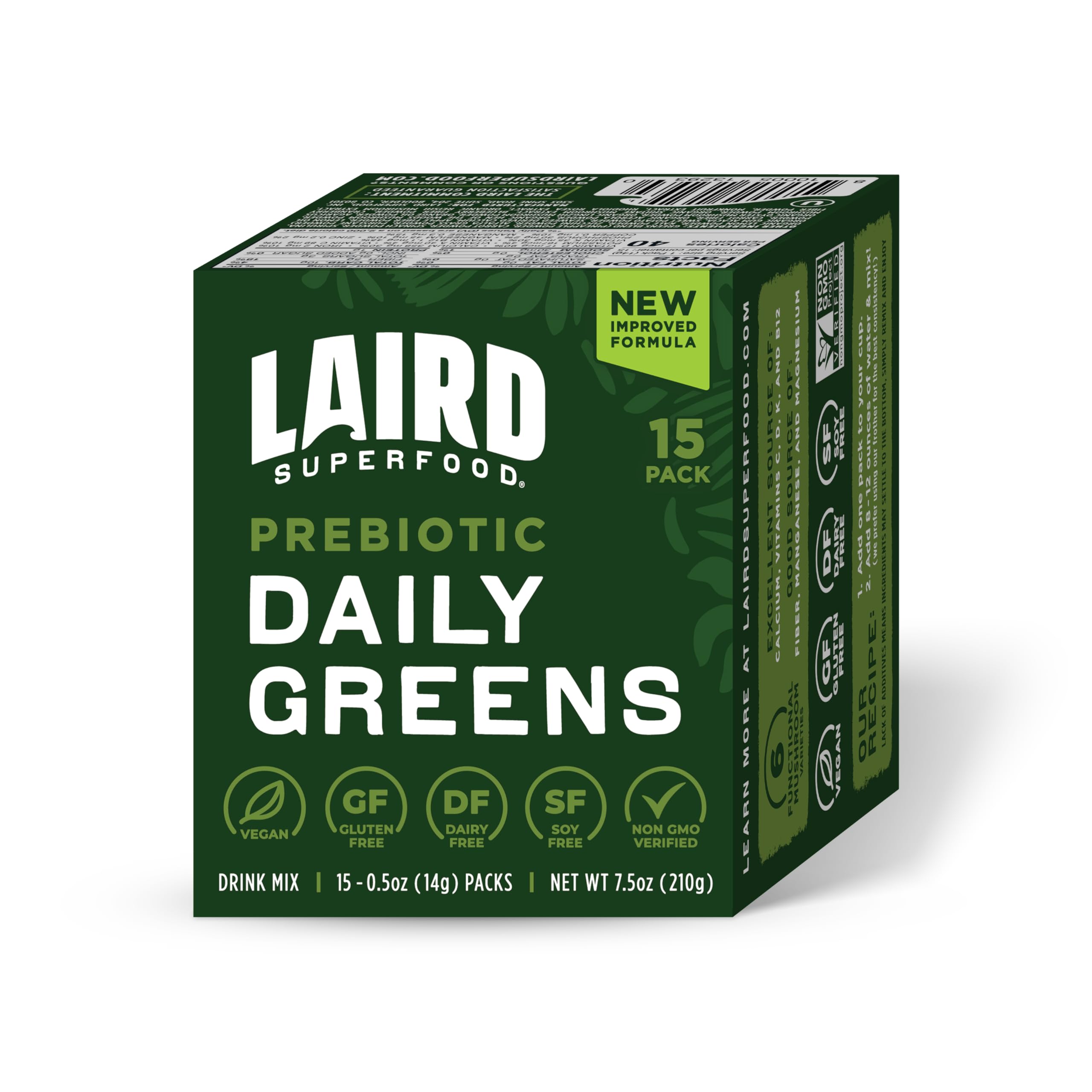 Laird Superfood prebiotics daily greens