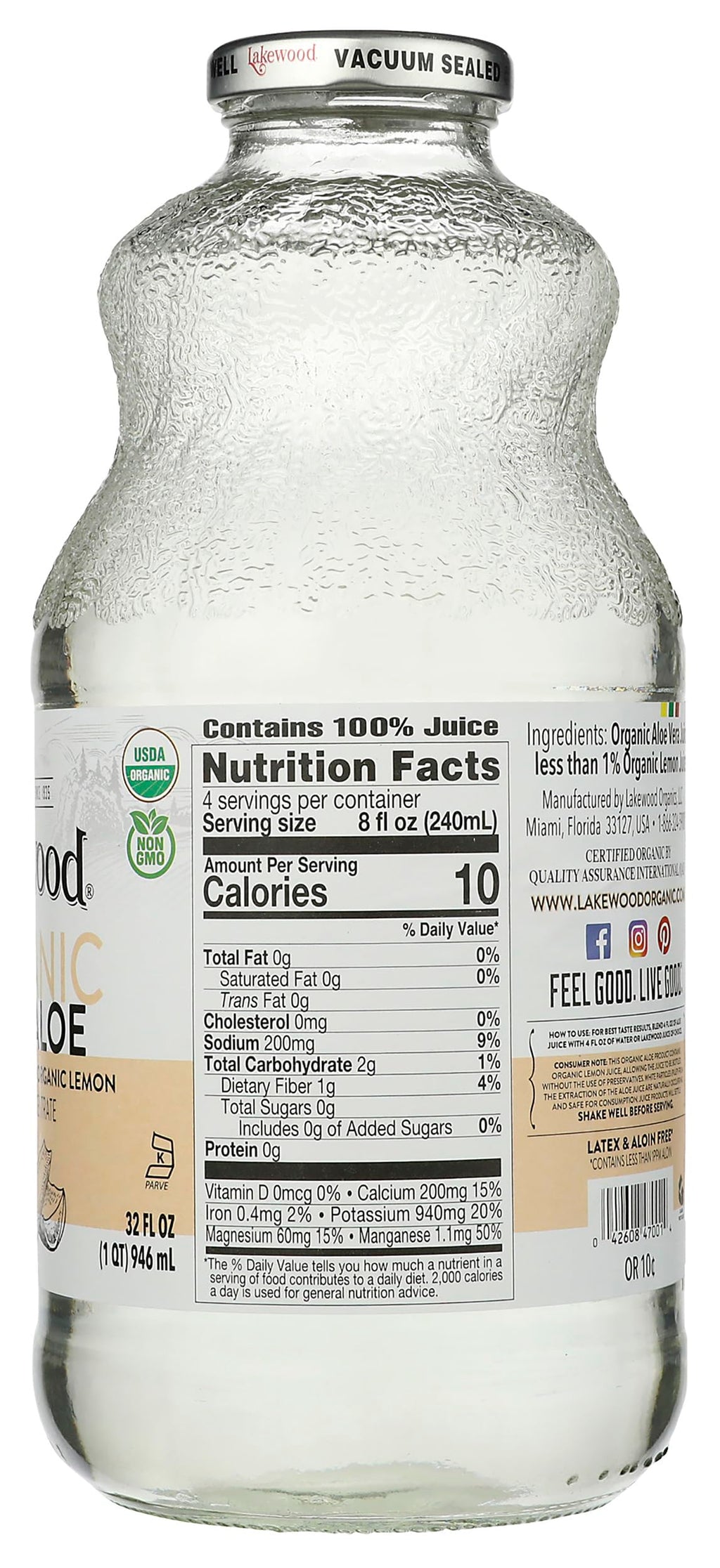 Lakewood aloe vera juice reviews