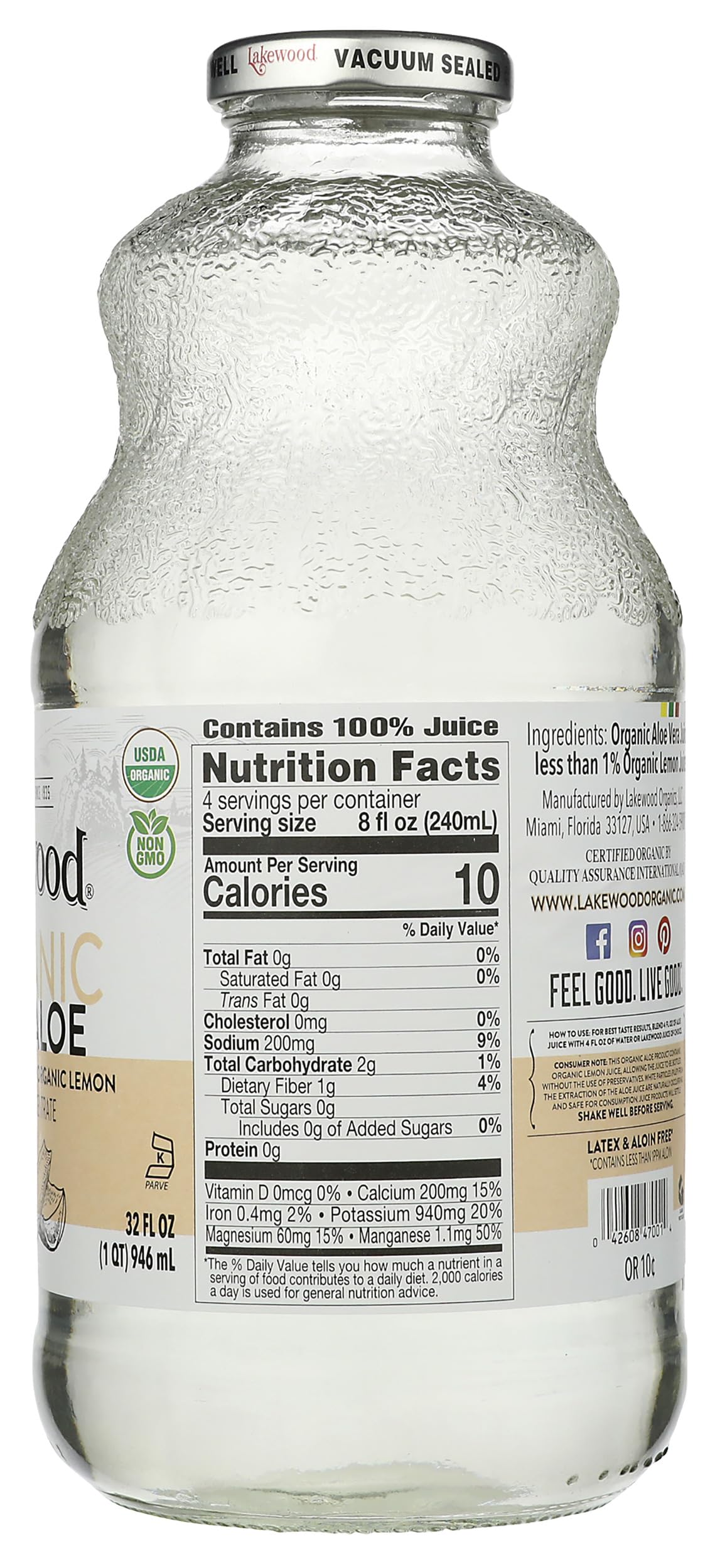 Lakewood aloe vera juice reviews