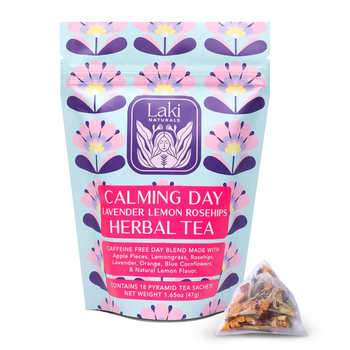 Laki Naturals calming herbal tea bags