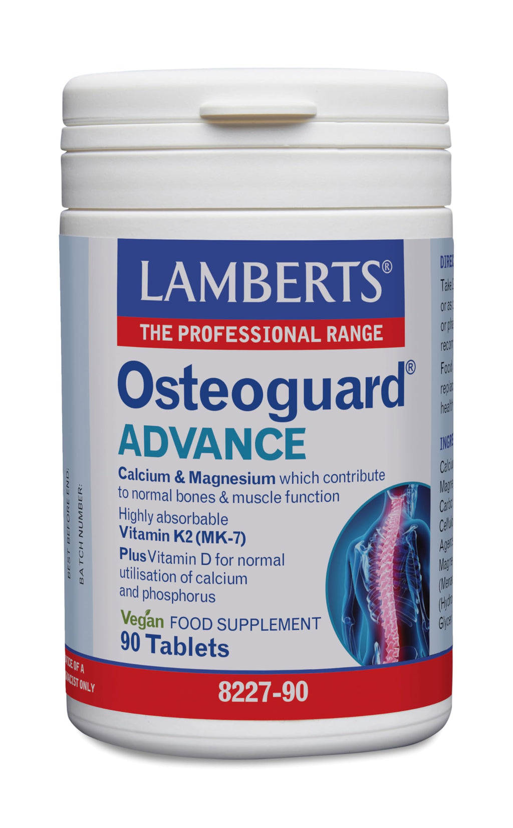 Lamberts Osteoguard Advance supplements for bone health
