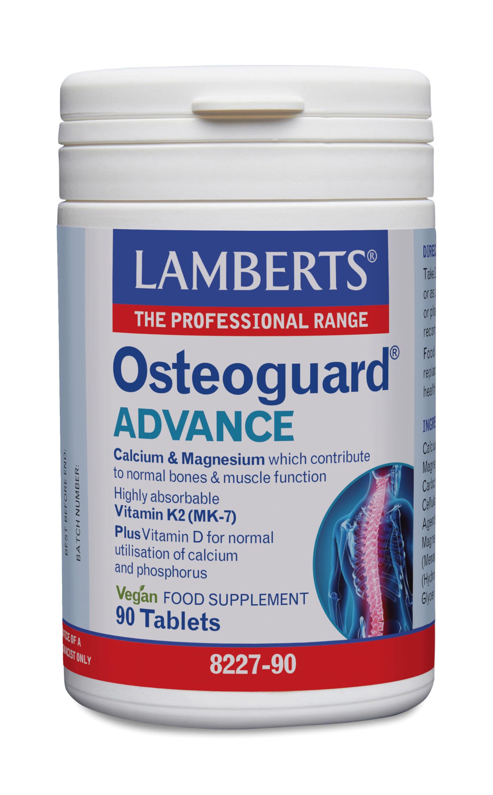 Lamberts Osteoguard Advance supplements for bone health