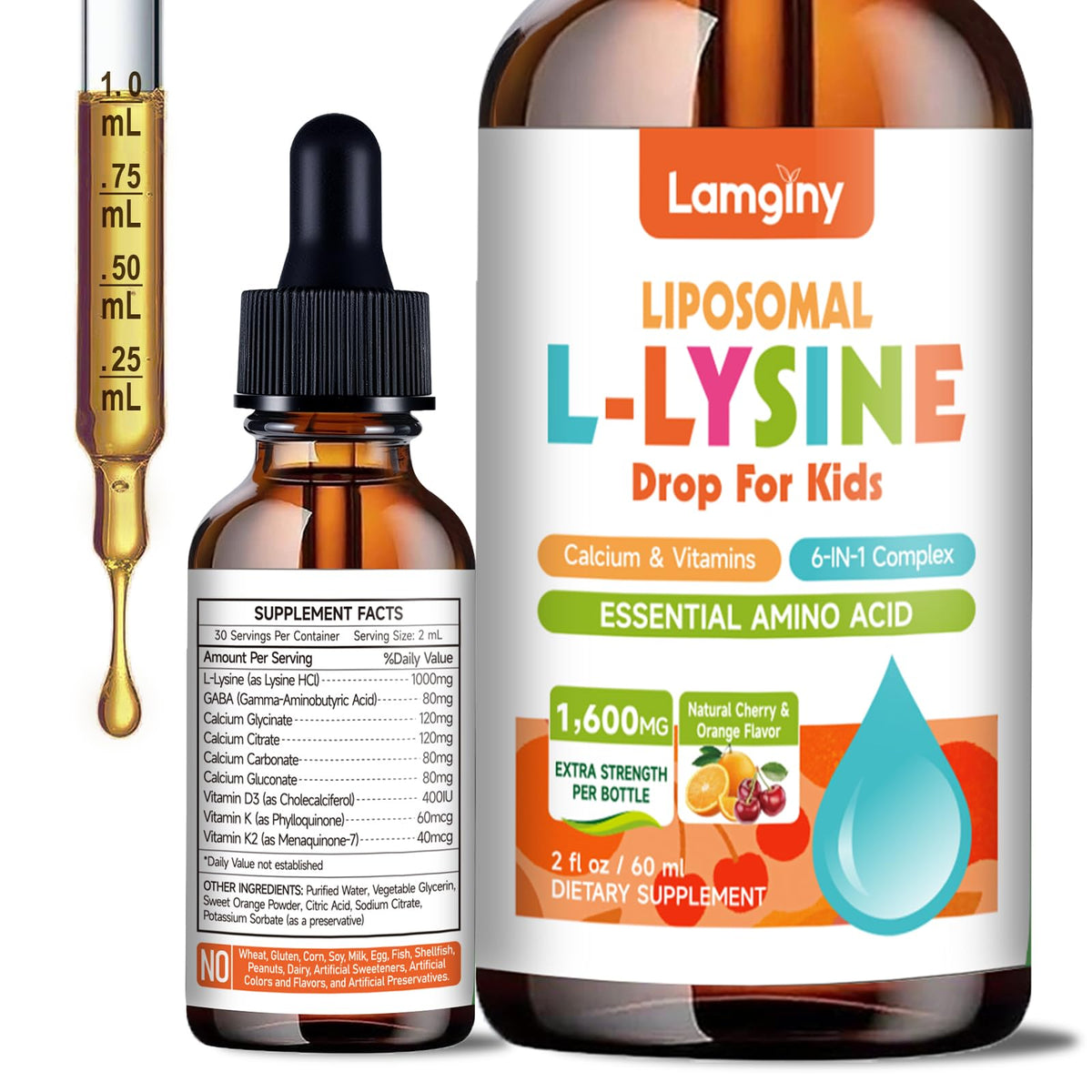 LAMGINY L-Lysine liquid drops