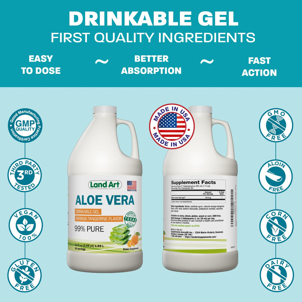 Land Art aloe vera gel benefits