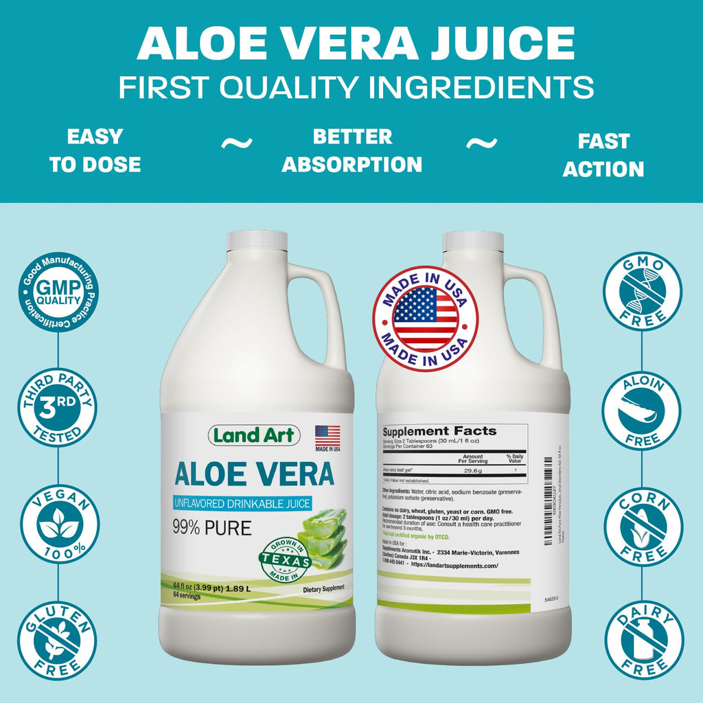 Land Art aloe vera juice 2-pack