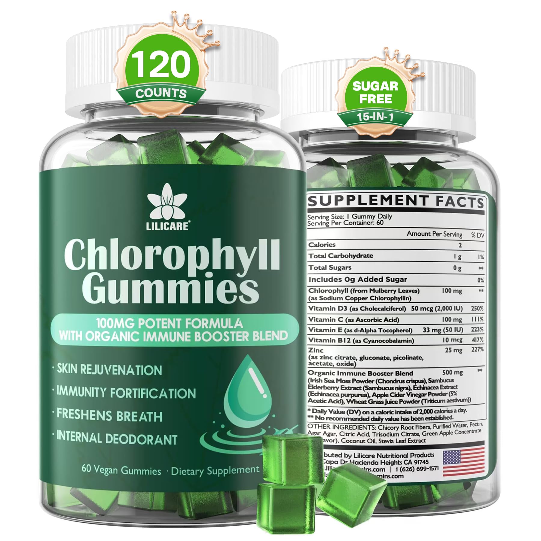 LandArt chlorophyll gummies for energy