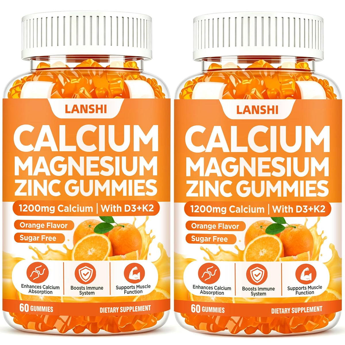 LANSHI calcium gummies for strong bones