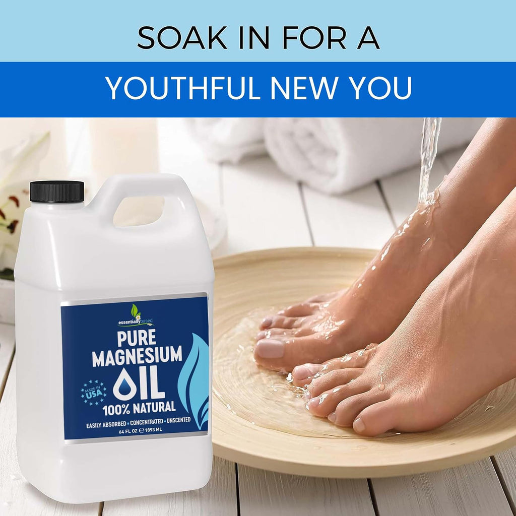 large 64 oz magnesium oil bottle