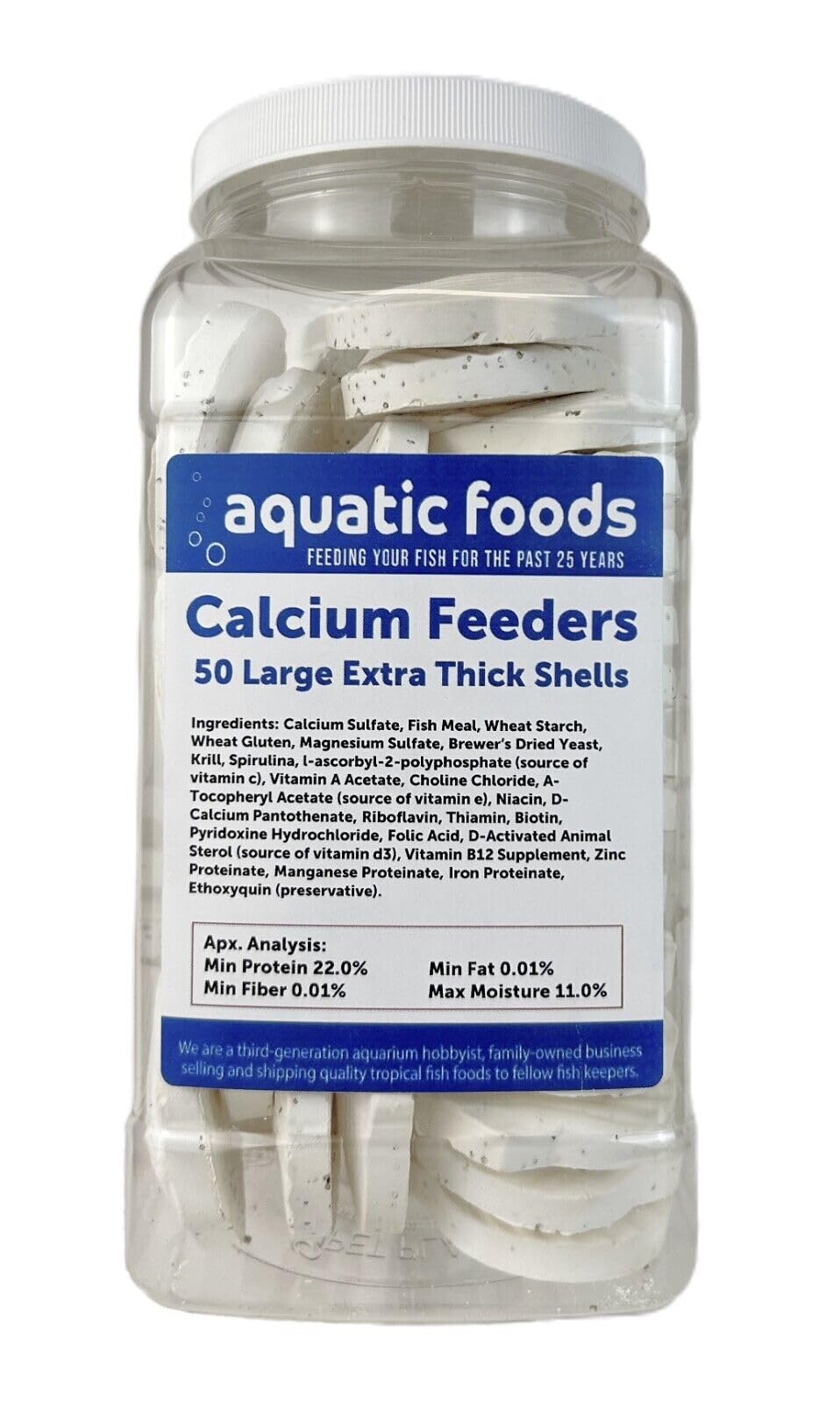 large calcium shells for fish