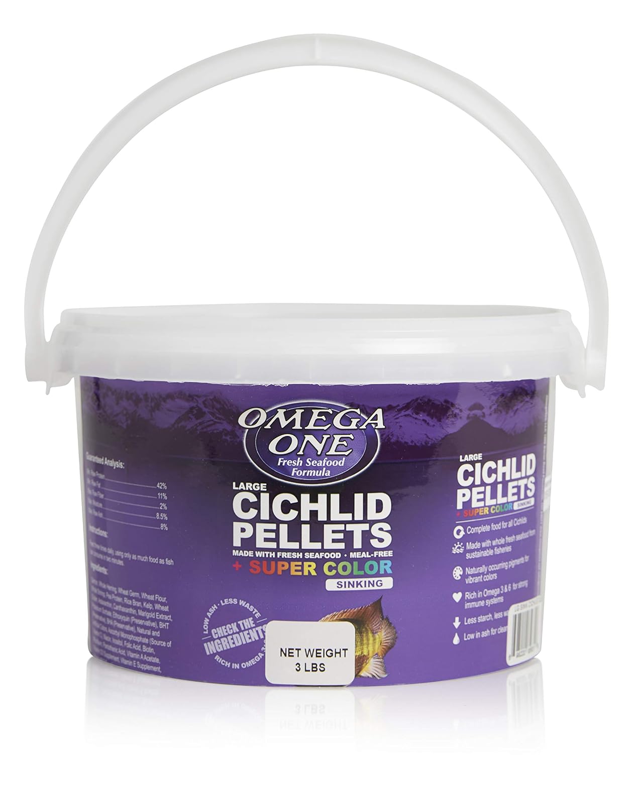 large cichlid pellets for vibrant fish