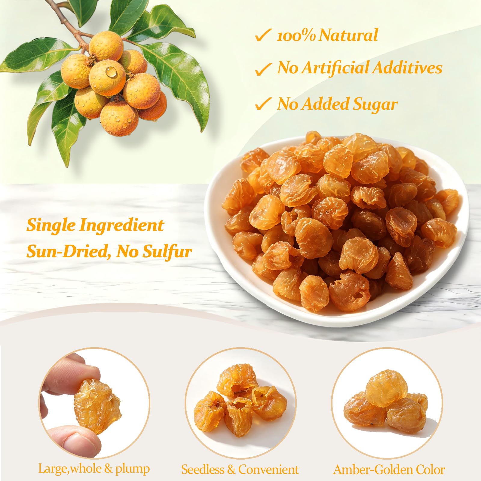 Large pitted longan pulp benefits