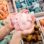 large rose quartz stones for decor