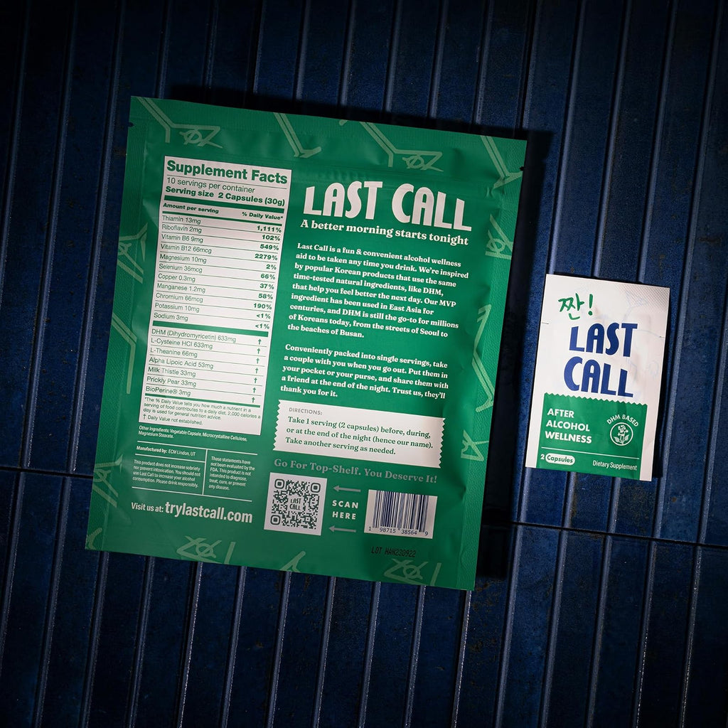 Last Call drinking aid for social events