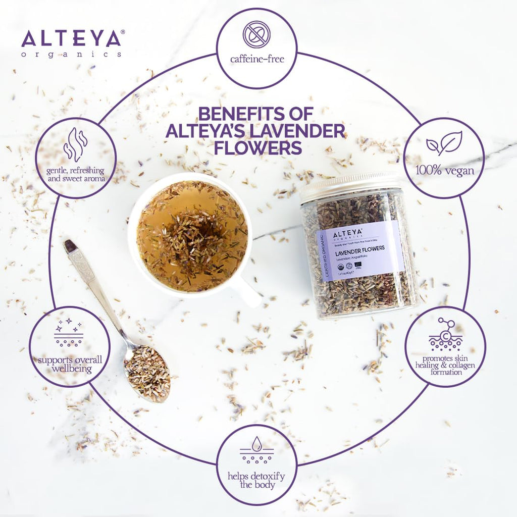lavender flowers tea for stress relief
